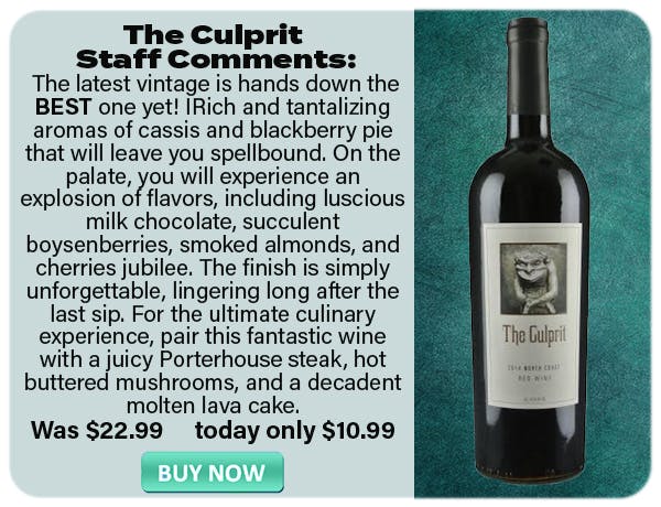 Cheers To Bold Flavors In The Culprit Red!