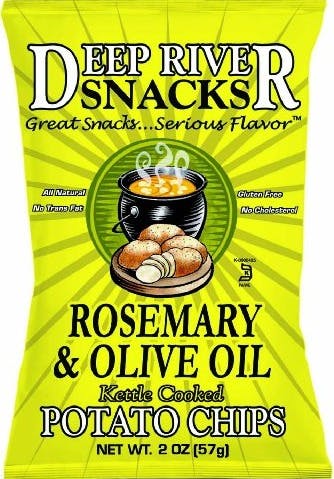 Deep River Snacks Rosemary & Olive Oil Potato Chips 2 oz. - Yankee Spirits