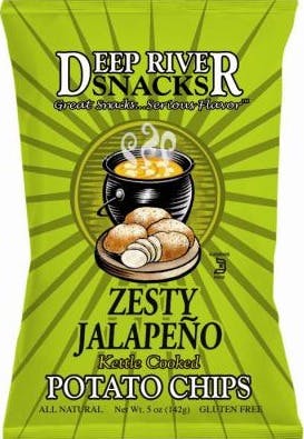 Deep River Snacks Zesty Jalapeno Potato Chips 5 oz. Bag - Yankee Spirits