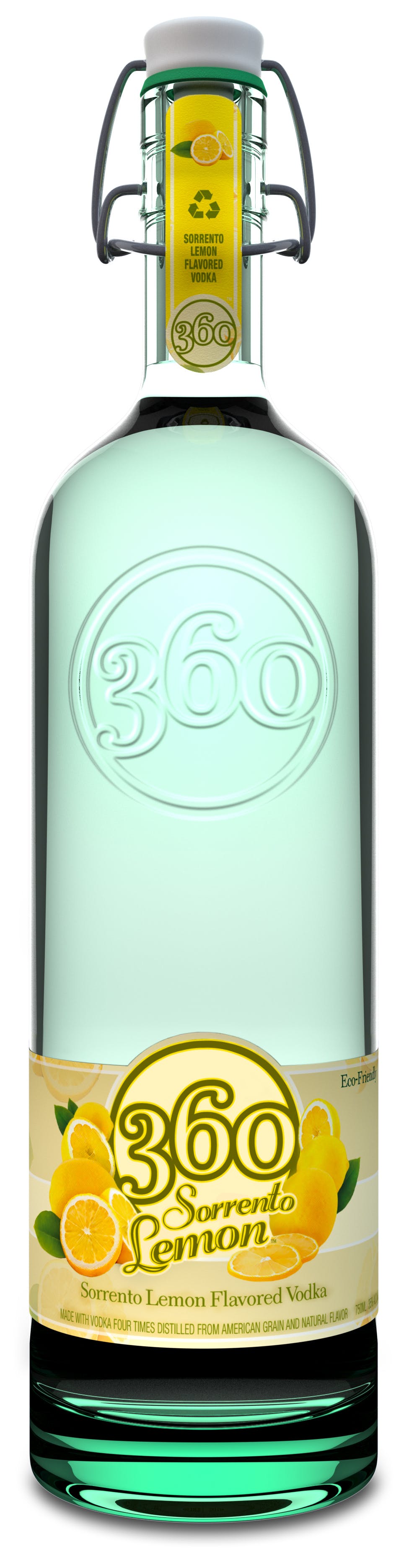 360 Vodka Sorrento Lemon Vodka 750ml - The Wine Guy