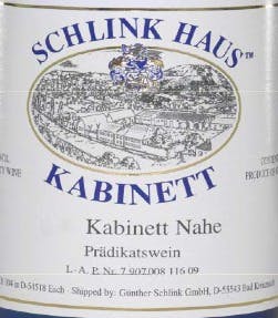 Schlink Haus Kabinett 750ml - Yankee Spirits