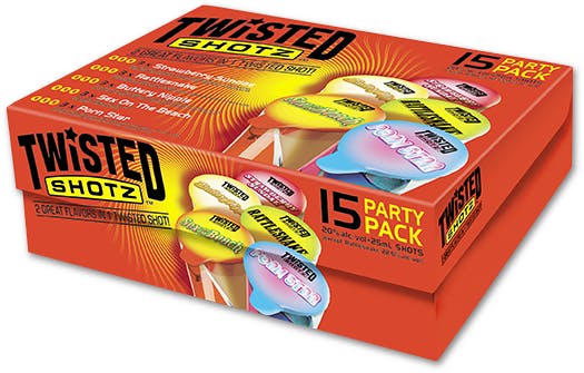 Twisted Shotz Party Pack Traditional 375ml Plastic Bottle Canals Of Berlin