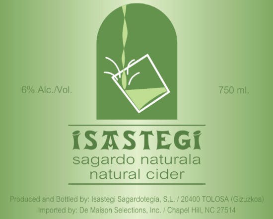 Isastegi Sagardo Cider 750ml Bottle - Toast Wines by Taste