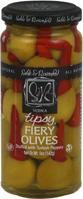 Sable & Rosenfeld Tipsy Fiery Olives 5 oz. Jar - Yankee Spirits