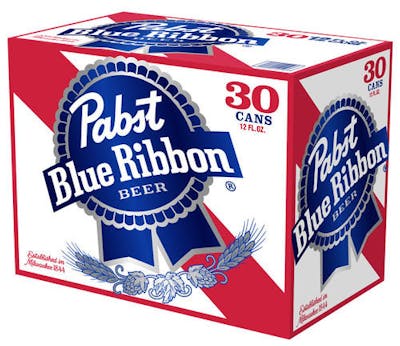 Pabst Brewing Company Blue Ribbon Beer 30 pack 12 oz. Can - Liquors Inc.