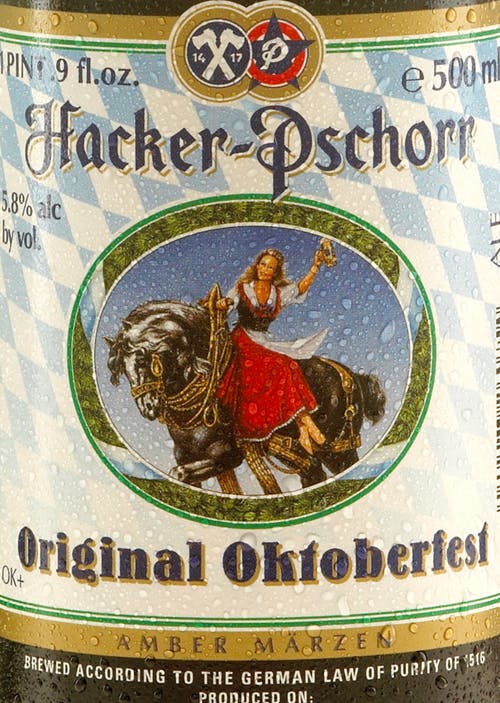 Hacker-Pschorr Oktoberfest 12 pack 11.2 oz. Can - Chris Gasbarro's Fine ...