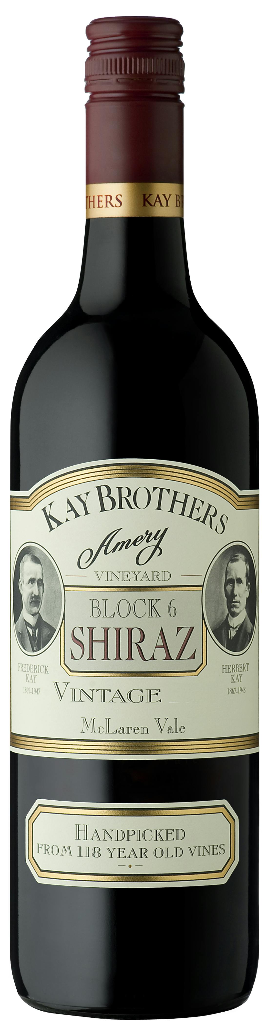 Kay Brothers Amery Vineyards Block 6 Shiraz 2013 750ml - Bedford Wine ...