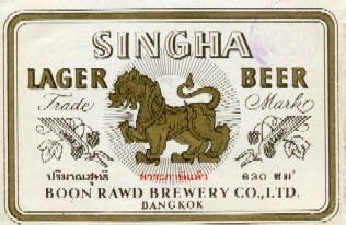 Singha Lager 6 pack 12 oz. - Buster's Liquors & Wines