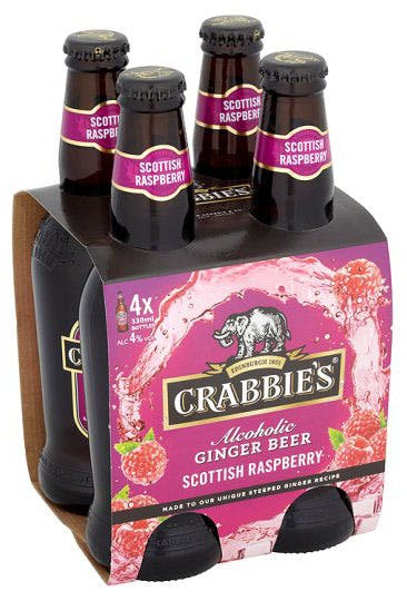 Crabbies Scottish Raspberry Ginger Beer 4 pack Can - Stirling Fine Wines