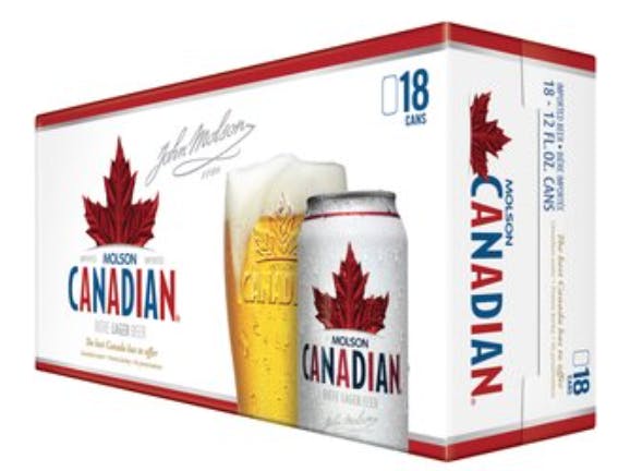 Molson Canadian 18 pack 12 oz. Can - Yankee Spirits