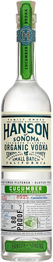 Hanson of Sonoma Organic Vodka Cucumber 750ml - Yankee Spirits