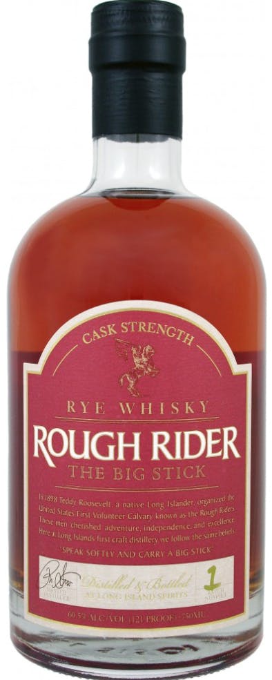 Long Island Spirits Rough Rider The Big Stick Cask Strength Rye Whisky ...