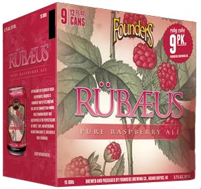 Founders Brewery Rübæus Raspberry Ale 6 pack 12 oz. - Canal's of Berlin