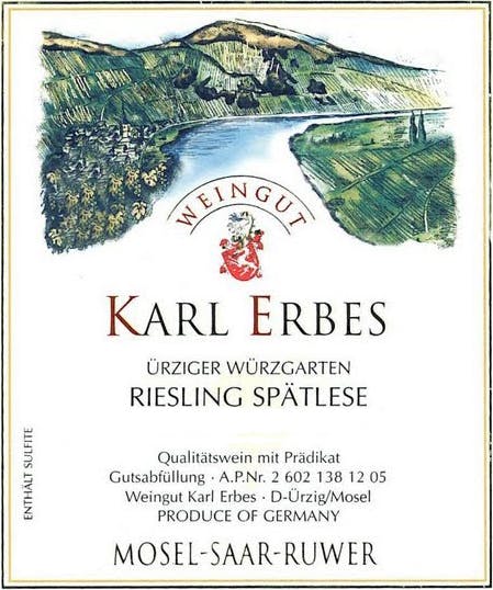 Karl Erbes Urziger Wurzgarten Riesling Spatlese 750ml - Yankee Spirits