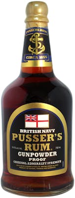 Pusser's Black Label Gunpowder Proof Rum 750ml - Toast Wines by Taste