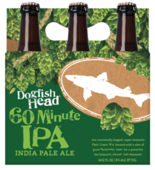 Dogfish Head 60 Minute IPA 6 pack 12 oz. Bottle - Garden State Discount ...