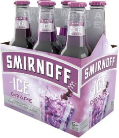 Smirnoff Ice Grape 6 pack 11.2 oz. Bottle - Yankee Spirits