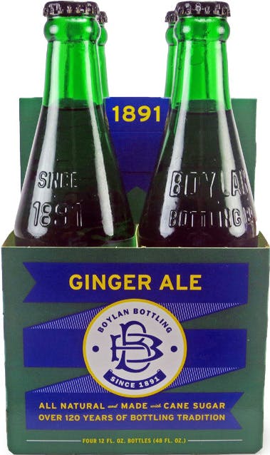 Boylan Bottling Company Ginger Ale 4 pack 12 oz. Bottle - Yankee Spirits