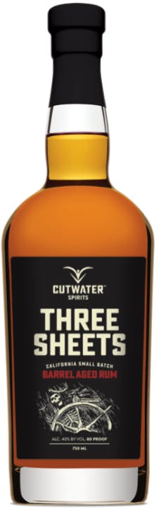Cutwater Spirits Three Sheets Barrel Aged Rum 750ml - Yankee Spirits