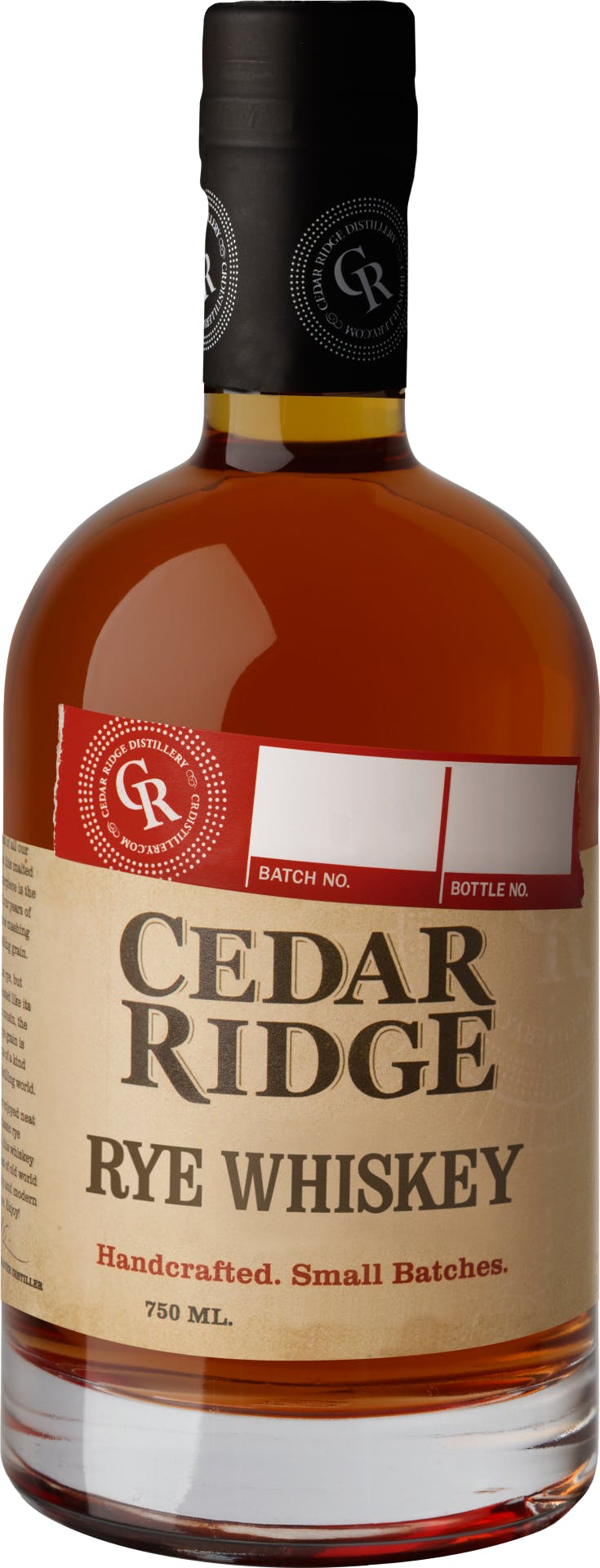 Cedar Ridge Rye Whiskey 750ml - Yankee Spirits