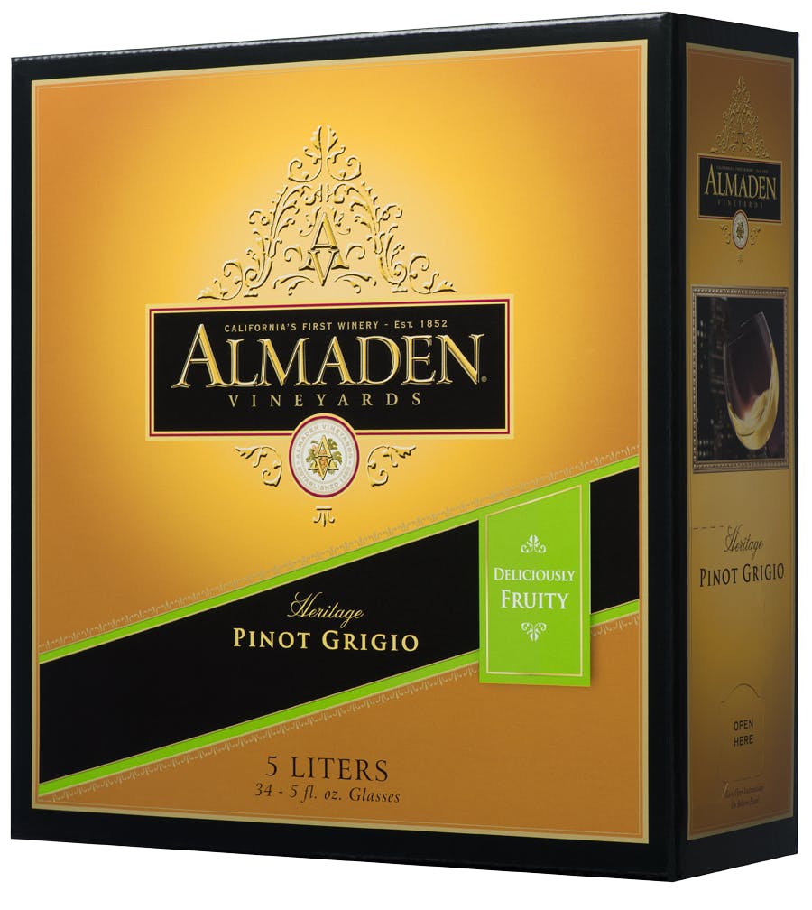 Almaden Box Pinot Grigio 5L Box - Hudson Wine