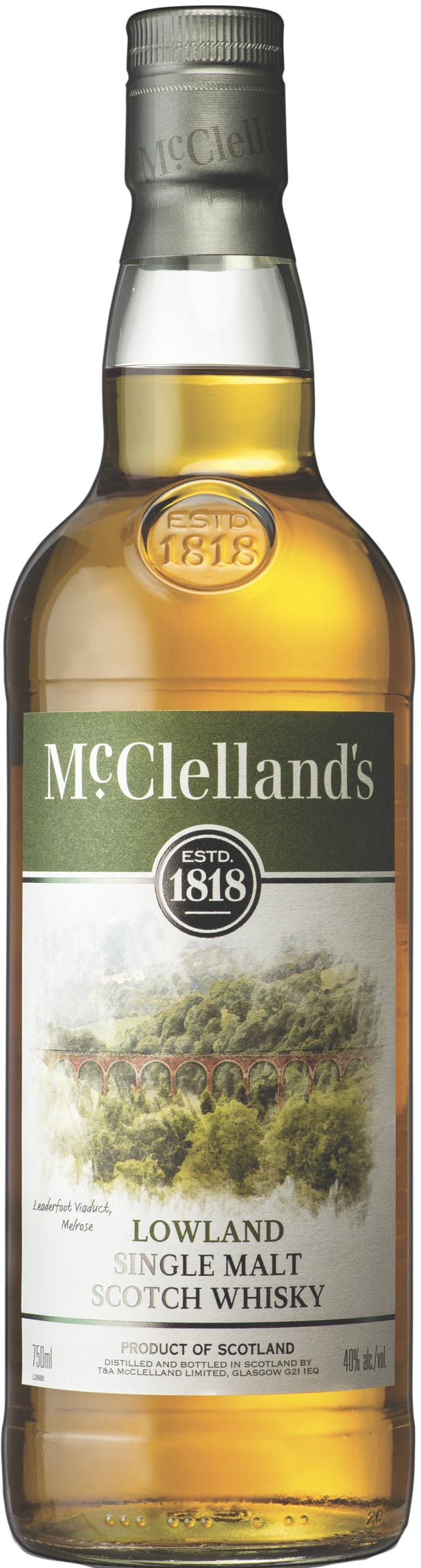 McClelland's Lowland Single Malt Scotch Whisky 750ml - Yankee Spirits