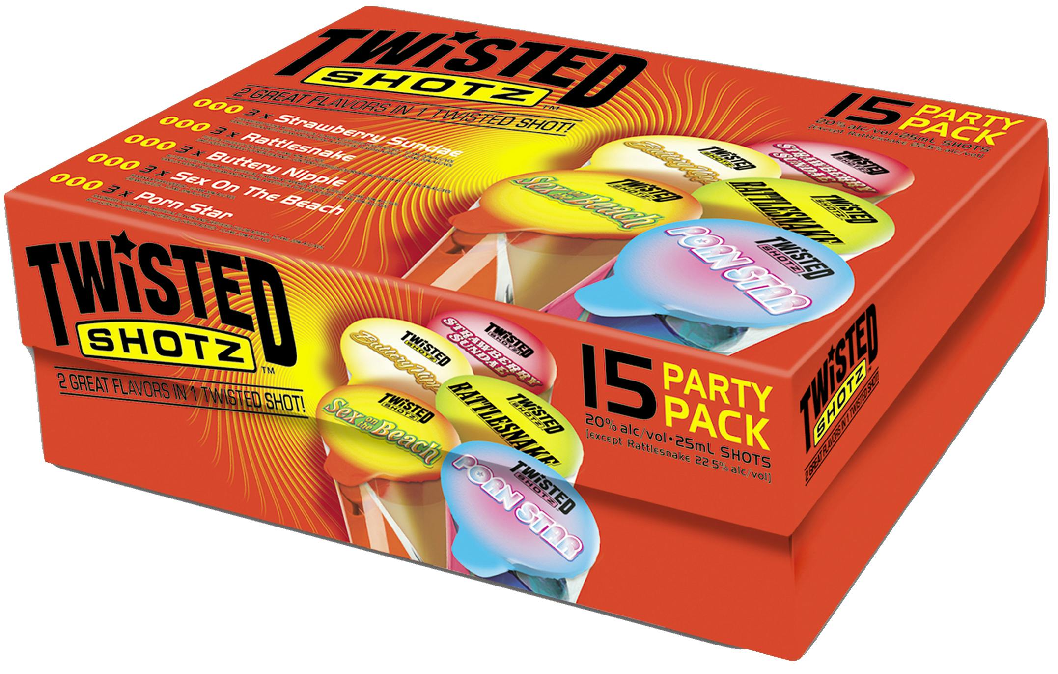 Twisted Shotz Sexy Party Pack 100ml Yankee Spirits