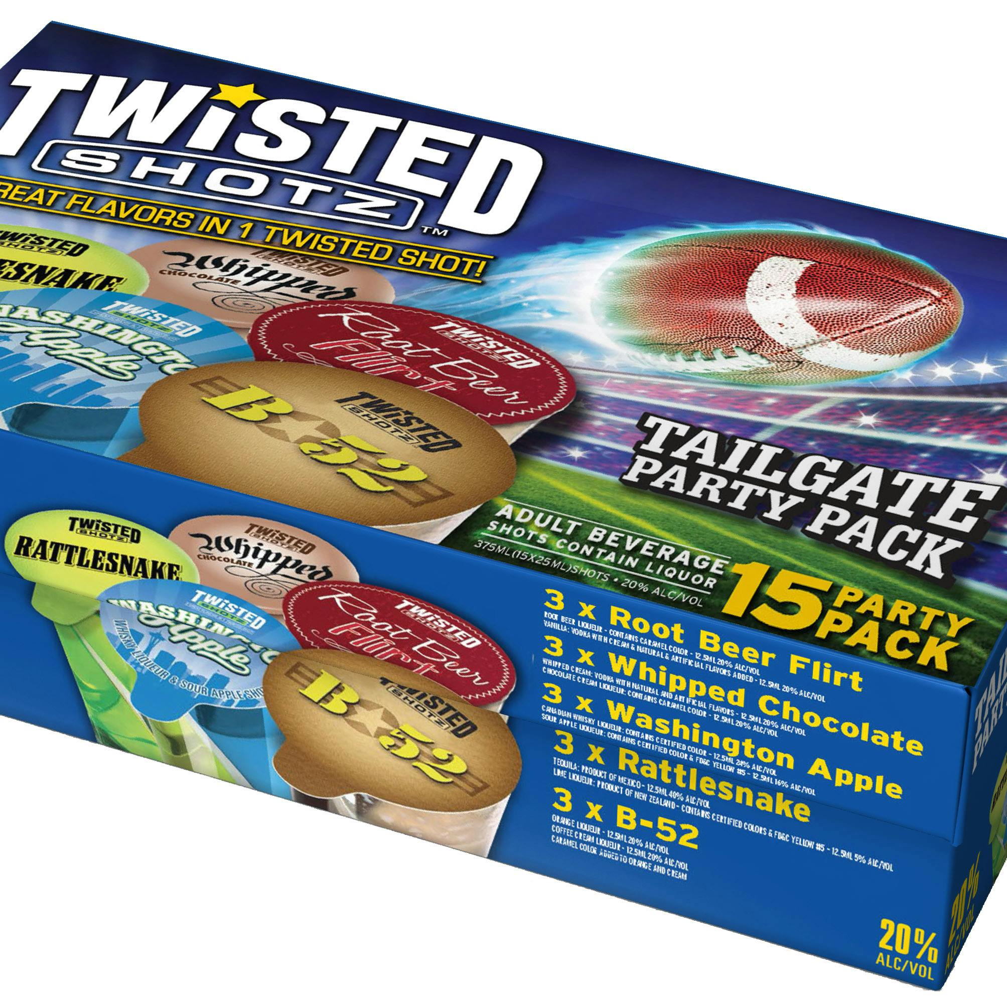 Twisted Shotz Tailgate Party Pack 100ml Yankee Spirits