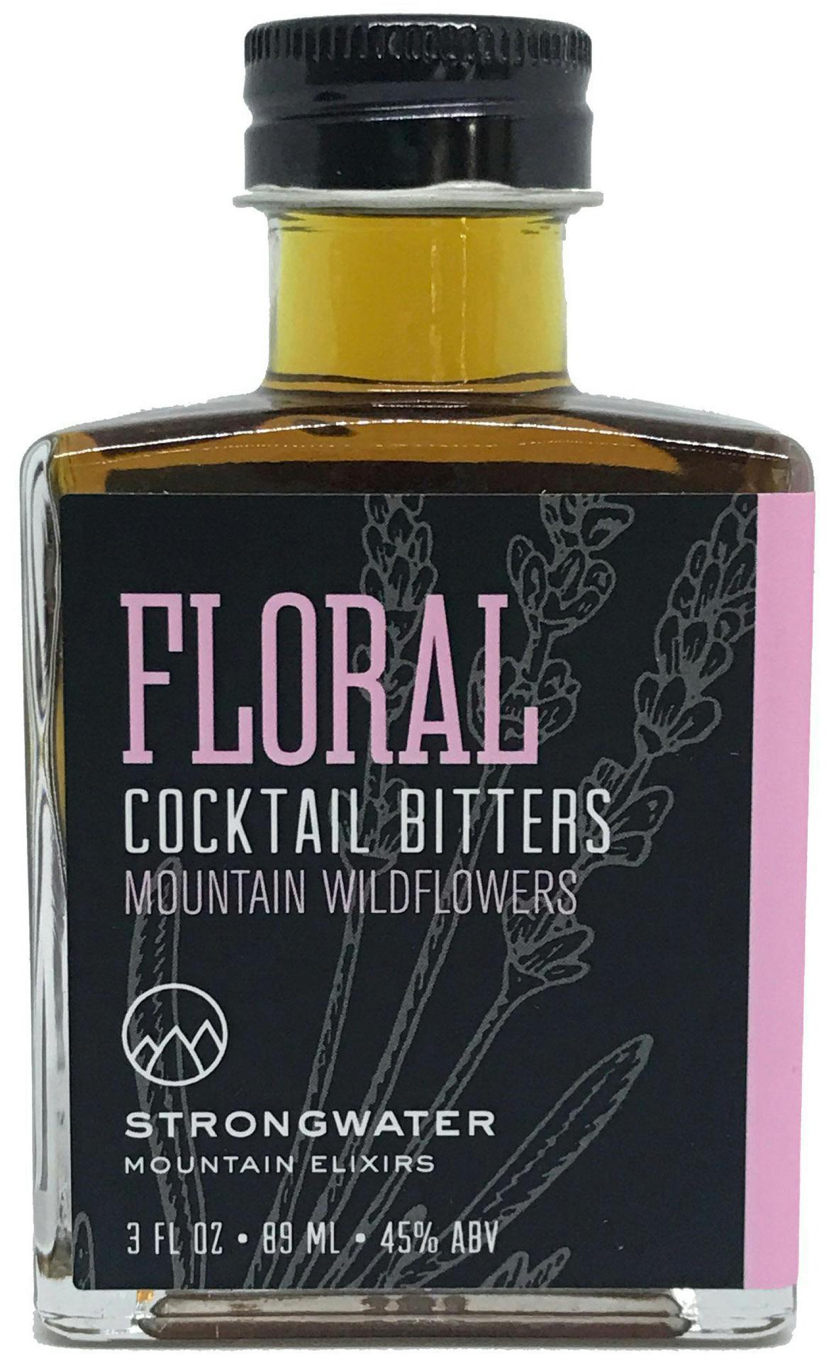 Strongwater Floral Cocktail Bitters 3 oz. Bottle - Argonaut Wine & Liquor