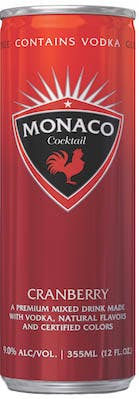 Monaco Cranberry Vodka Cocktail 12 oz. Can - Yankee Spirits