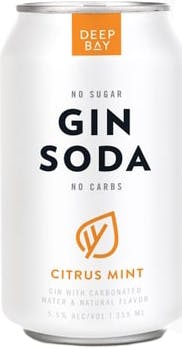 Deep Bay Gin Soda Citrus Mint 4 pack 12 oz. Can - Kelly's Liquor