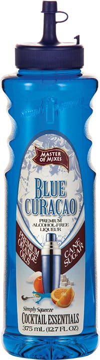 Master of Mixes Blue Curacao 375ml - Yankee Spirits