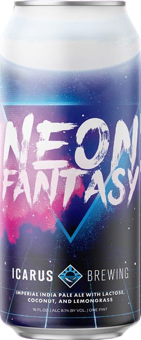 Icarus Brewing Neon Fantasy Imperial IPA 4 pack 16 oz. Can - Vine Republic