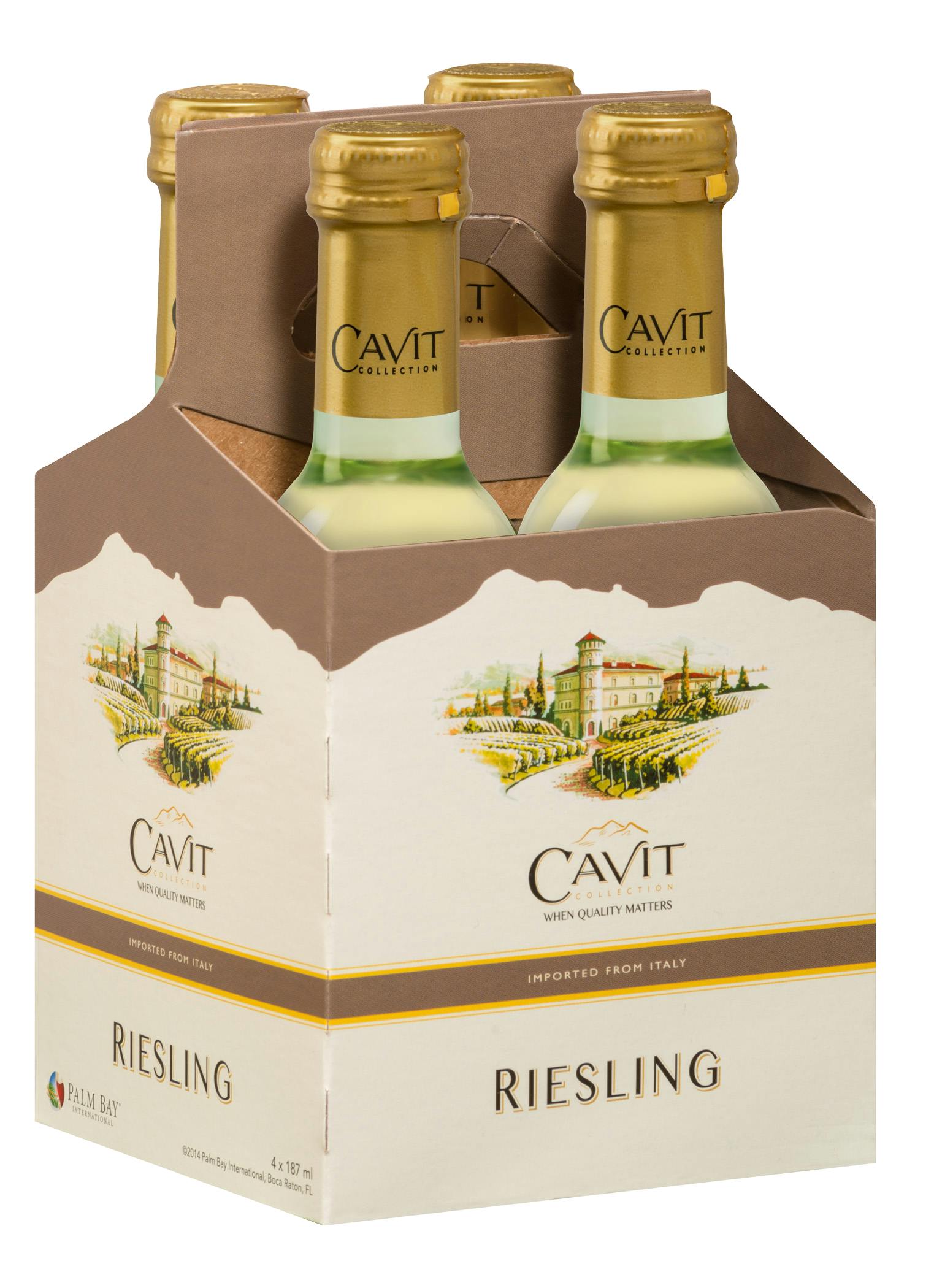Cavit Riesling 4 pack 187ml - Yankee Spirits