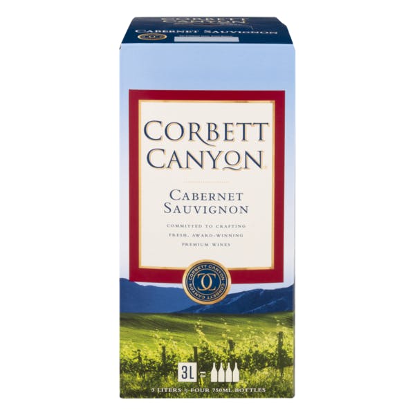 Corbett Canyon Cabernet Sauvignon 3L Box - Argonaut Wine & Liquor