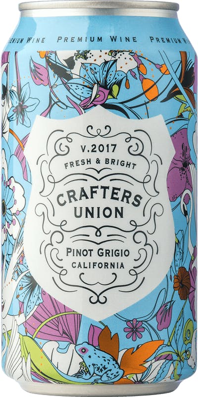 Crafters Union Premium Wines Pinot Grigio 375ml Can - Stirling Fine Wines