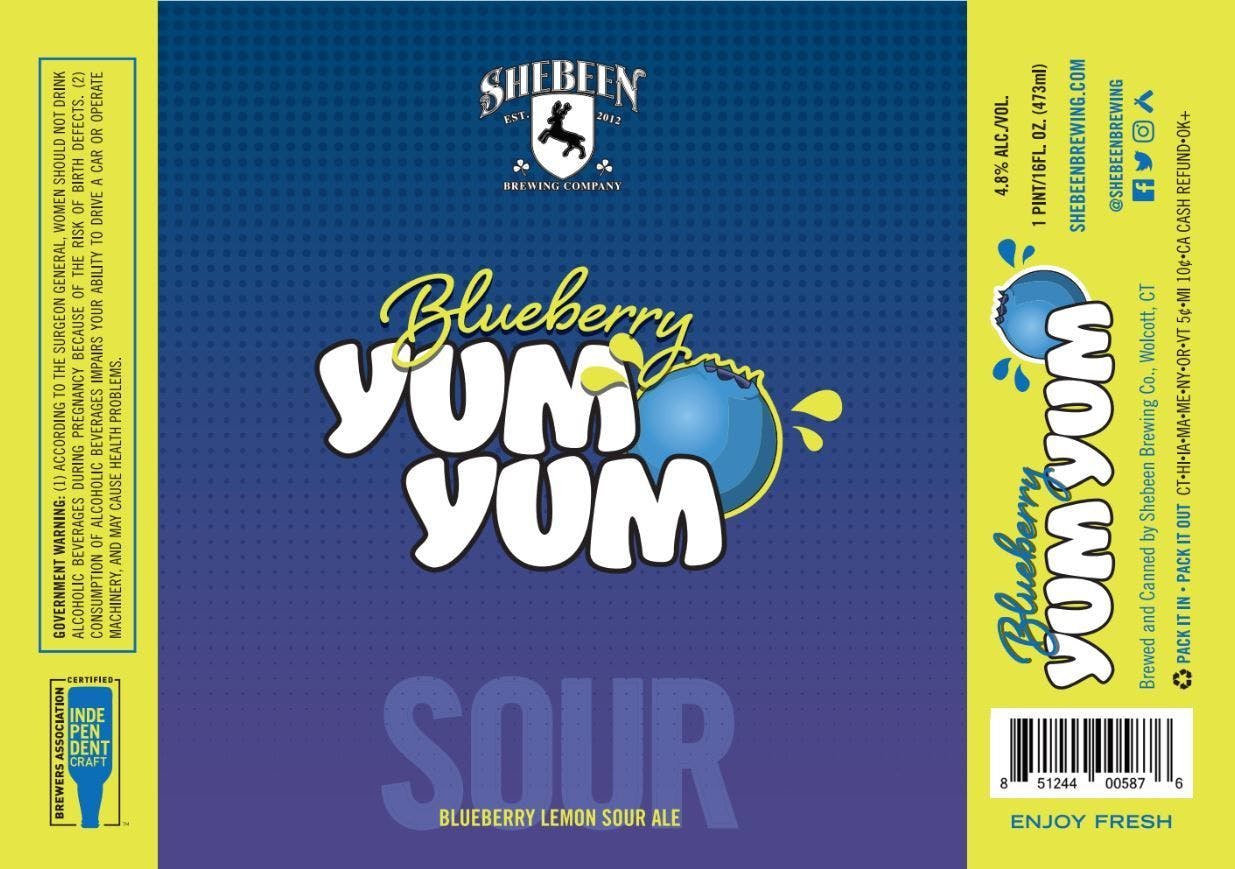 Shebeen Brewing Company Blueberry Yum Yum Sour Ale 4 pack 16 oz. Can ...