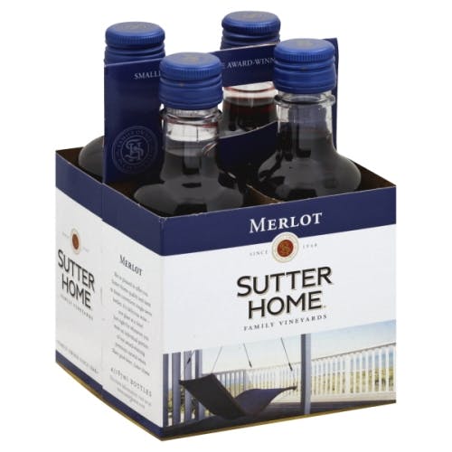 Sutter Home Merlot 4 pack 187ml Plastic Bottle - Argonaut Wine & Liquor