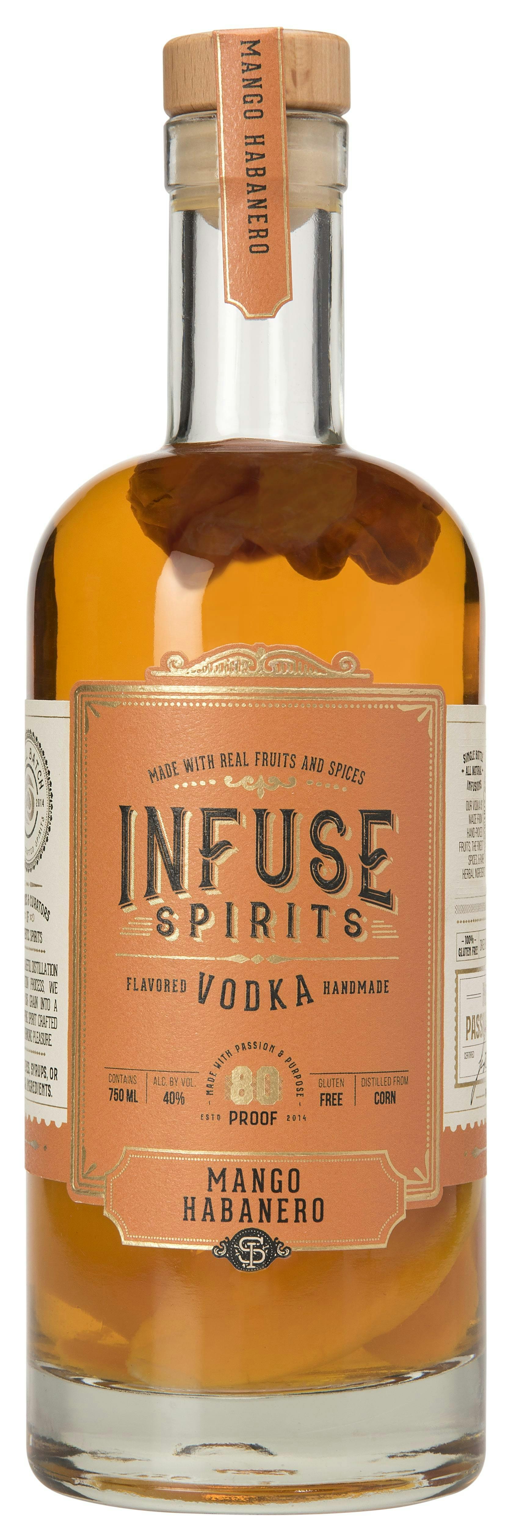 Infuse Spirits Mango Habanero Vodka 750ml - Argonaut Wine & Liquor