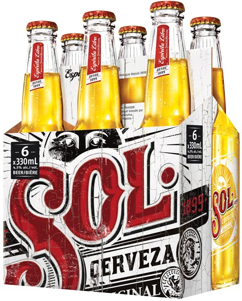Sol Beer 6 pack Bottle - Bruce Park Liquors