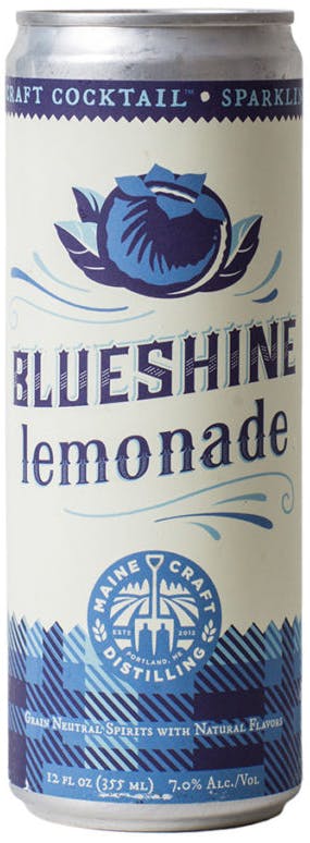 Maine Craft Distilling Blueshine Lemonade 4 pack 12 oz. Can - Yankee ...