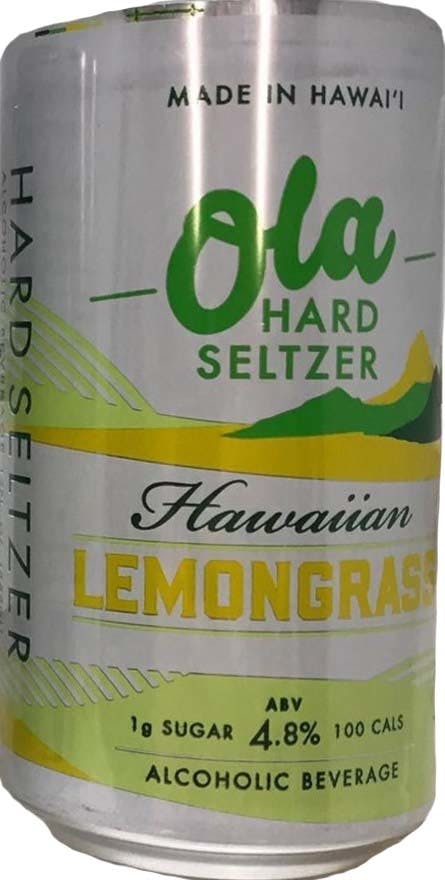 Ola Brew Hawaiian Lemongrass Hard Seltzer 6 pack 12 oz. - Kona Wine Market