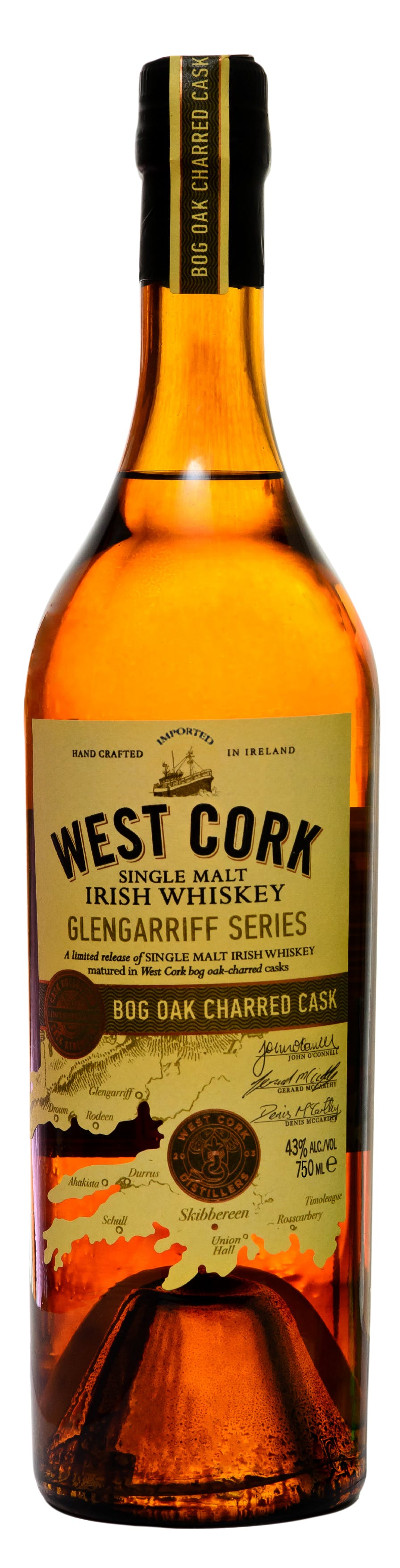 West Cork Bog Oak Charred Cask Irish Whiskey 750ml - Nejaime's Wine Cellars