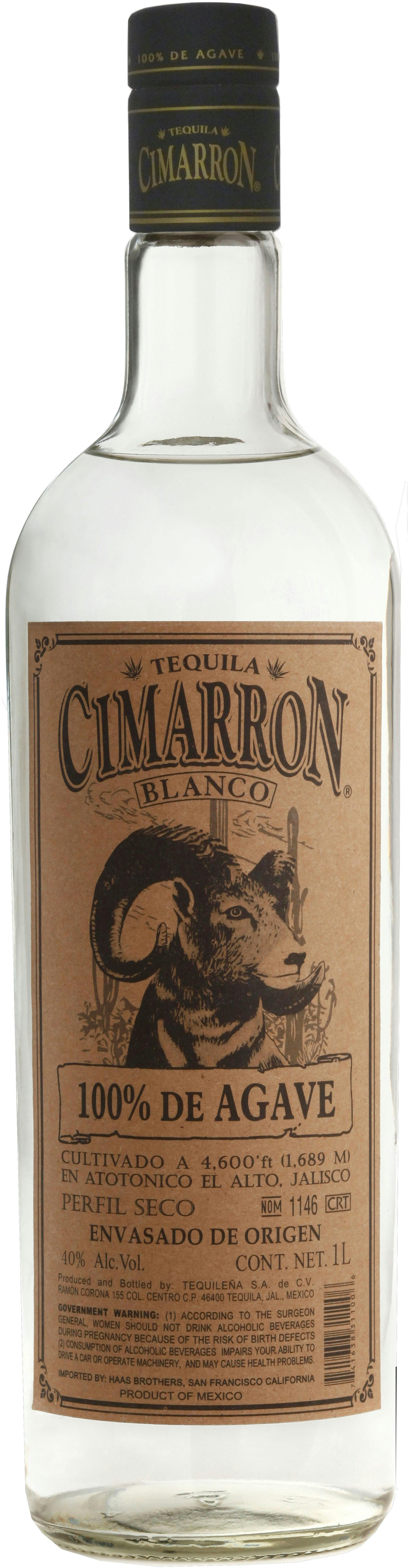 Cimarron Blanco Tequila 750ml - Stirling Fine Wines