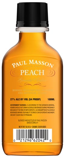 Paul Masson Grande Amber Peach Brandy 100ml - Bruce Park Liquors
