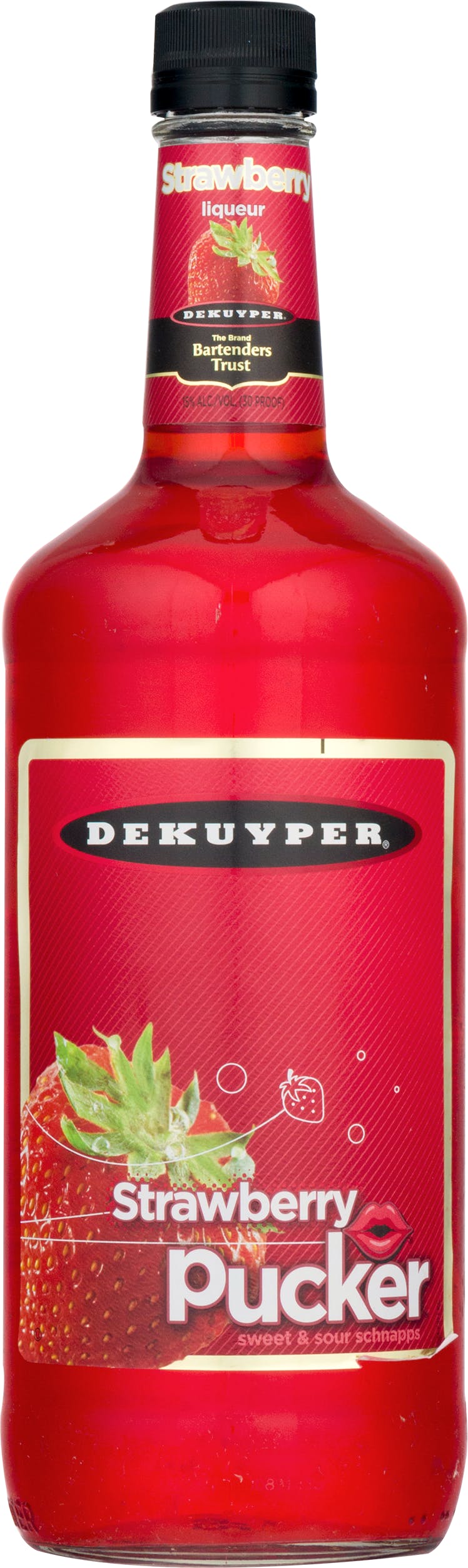 DeKuyper Strawberry Pucker 1L - Yankee Spirits