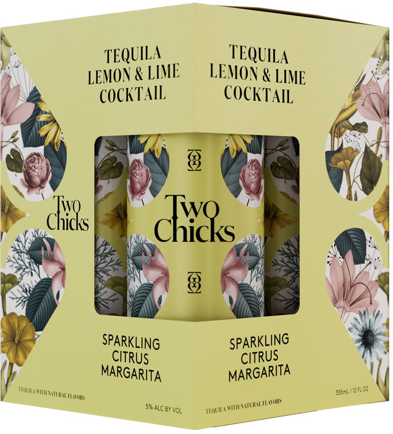 Two Chicks Cocktails Sparkling Citrus Margarita 4 pack 12 oz. Can ...