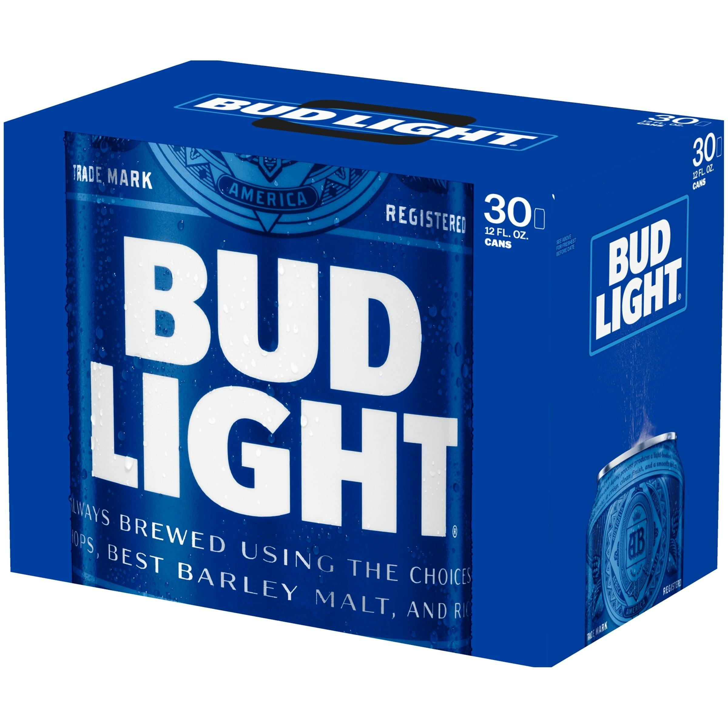 Bud Light Bud Light - Case 30 pack 12 oz. Can - Garden State Discount ...