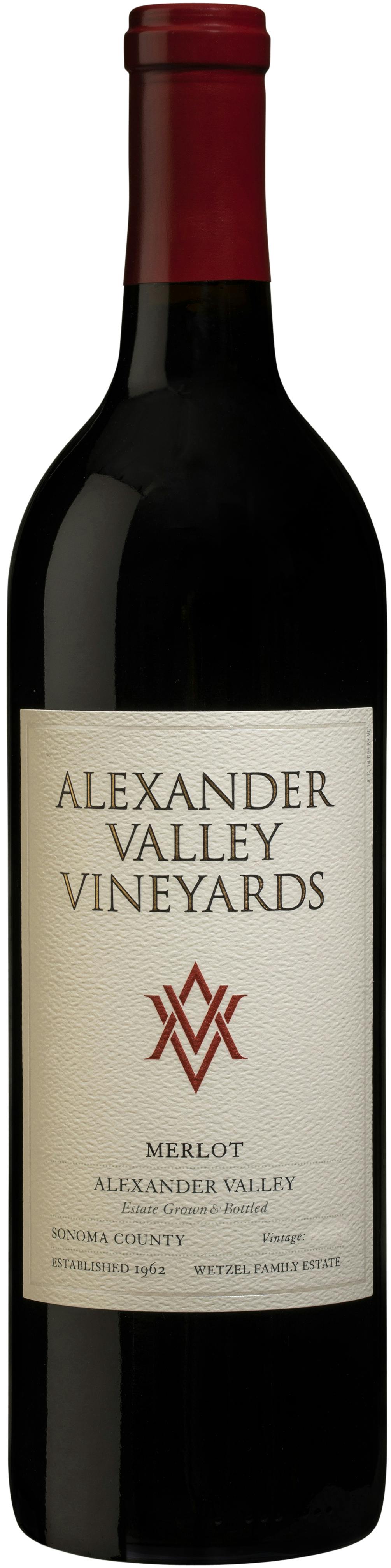 Alexander Valley Vineyards Estate Merlot 750ml - Yankee Spirits