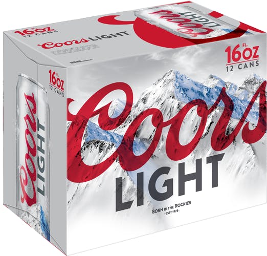 Coors Light 18 pack 16 oz. Can - Argonaut Wine & Liquor